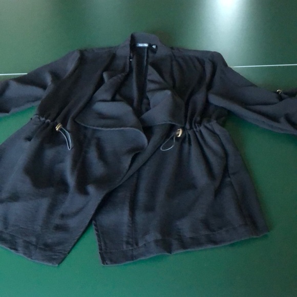 Doe & Rae | Jackets & Coats | Open Faced Jacket With Elastic Back ...